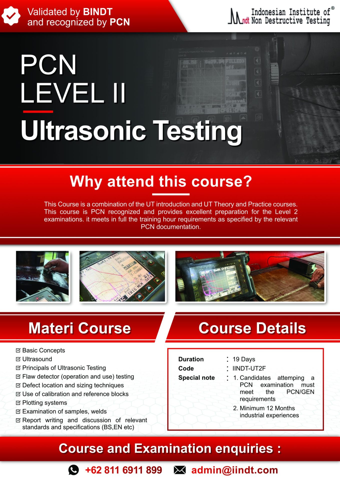 NDT Training & Certification Indonesia - IINDT Batam