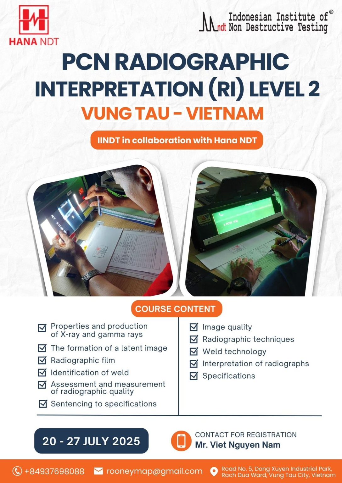 Download Our NDT Training Brochure - IINDT Batam
