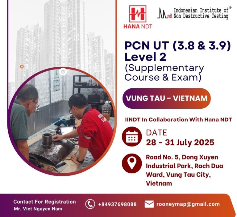 PCN Ultrasonic Testing Level 2 Training – Vietnam - Indonesian ...